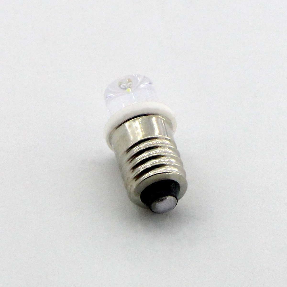 GutReise 10pcs E10 Screw 12V Cold White Flood Light Led Bulb Flood Light Lamps +10pcs E10 Base (12V, Cold White)