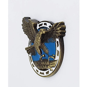 Ketchikan Alaska USA 3D Metal Fridge Magnet Tourist Souvenir Gift Home & Kitchen Decoration Magnetic Sticker America Refrigerator Magnet Collection