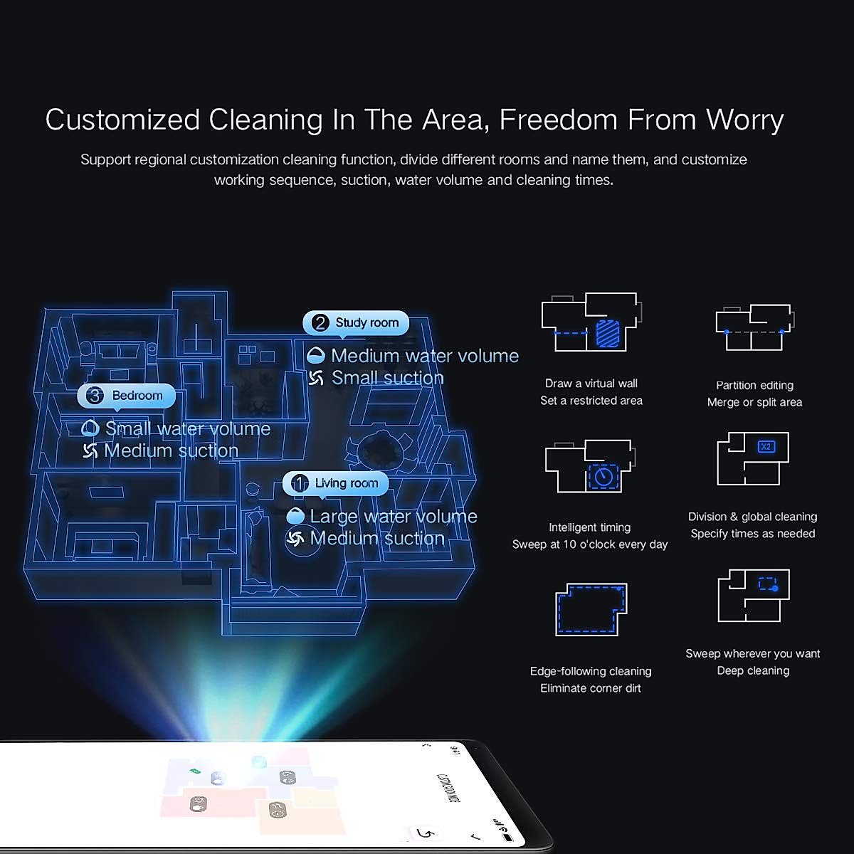 Lydsto R1 Robotic Vacuum Cleaner Self Emptying,Robot Vacuum Cleaner Station ,Lidar Navigation,2700Pa Suction Robotic Vacuum Cleaner with Mapping,Ideal for Pet Hair ,Carpets (White)