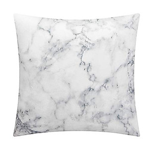 pop shop Marble Mink Pillow, 18"x18", Grey