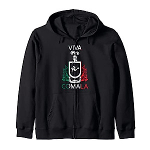 Comala Colima Estado De Mexico Escudo Eagle Aguila Zip Hoodie