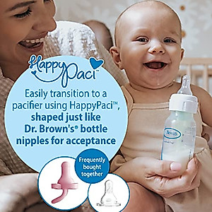 Dr. Brown’s Natural Flow® Level 2 Narrow Baby Bottle Silicone Nipple, Medium Flow, 3m+, 100% Silicone Bottle Nipple, 6 Pack