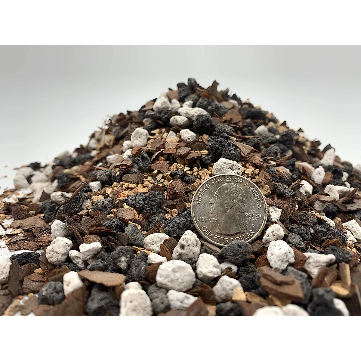 Bonsai Soil All Purpose Mix | Fast Draining Pre Blend Plant | Pumice, Lava, Calcined Clay and Pine Bark ● Potting Pre Mixed Bonsai Plant Soil Mixture by The Bonsai Supply (2 Quart Bag)