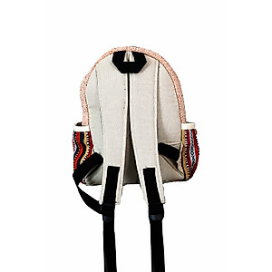 VIBRANIC Himalayan HEMP Laptop Backpack - THC Free - 13”/15” Laptop Compartment - All Natural Handmade - Multi-Pocket - Lord Ganesha Print - Made in Nepal