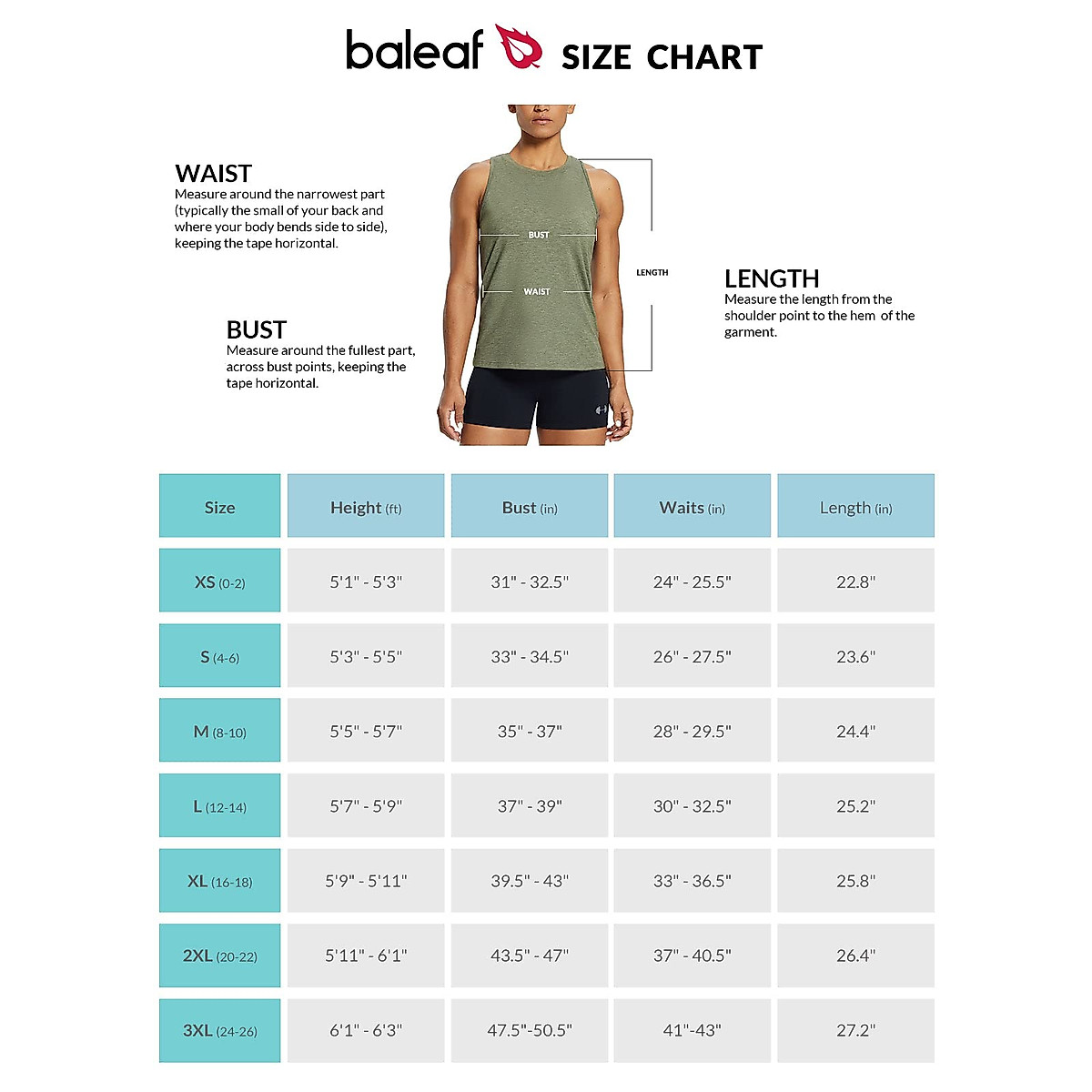BALEAF Women's Workout Tank Tops Racerback Athletic Running Muscle Tank Gym Tennis Shirts Exercise Fitness Heather Green M