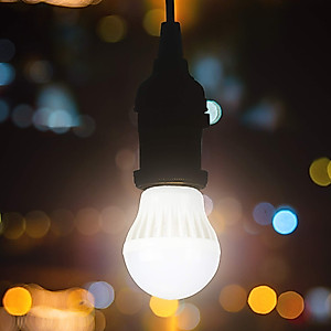 5V 6V Screw Medium Base LED Light Bulb For 5 Volt 6 Volt Battery Power Source Warm White 3000K DIY Project Bike Bicycle Go Kart Parade Float Carnival Fair Podium Landscape Low Voltage Miniature Lamp