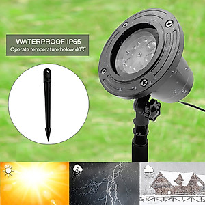 Christmas Snowflake Projection Lights, Coniengk LED Outdoor Projector Lamp, IP65 Waterproof Outdoor Landscape Lighting Snowfall Night Light for Xmas, Holiday, Party, Garden, Patio, Home Decor