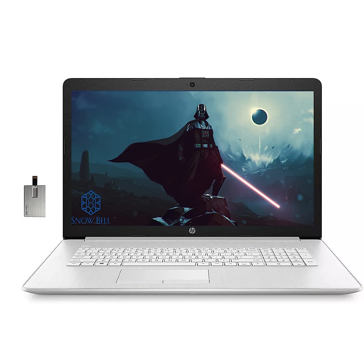 HP 2022 17.3" FHD IPS Laptop, 11th Gen Intel Core i5-1135G7(Beats i7-1065G7), 16GB RAM, 512GB PCIe SSD, Backlit Keyboard, Intel Iris Xe Graphics, HD Webcam, Windows 11 Pro, Silver, 32GB USB Card