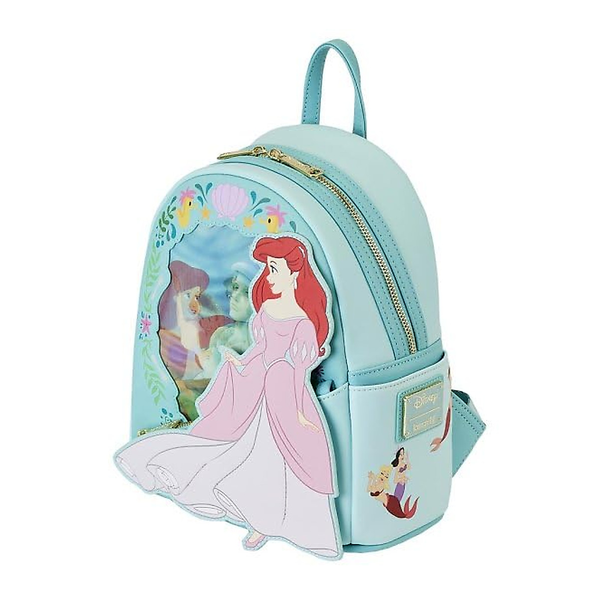 Loungefly Disney The Little Mermaid Ariel Princess Lenticular Mini Backpack