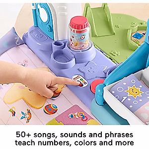 Fisher-Price Little People 1-2-3 Babies Playdate Musical playset with 3 Black Baby Figures for Toddlers and Preschool Kids