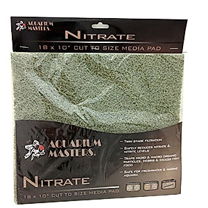 Professional Nitrate Remover Pad, 18 Inch by 10 Inch for Fresh Water & Saltwater Aquariums, Aquaculture, Terrariums & Hydroponics - Sold by Pidaz