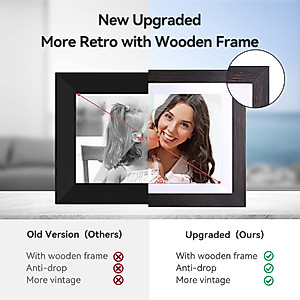 Frameo WiFi Digital Picture Frame 32GB Memory 10.1 Inch, 1280x800 HD IPS Touch Screen Photo Frame Electronic, Easy Setup, Share Photos or Videos Anywhere via Free Frameo APP