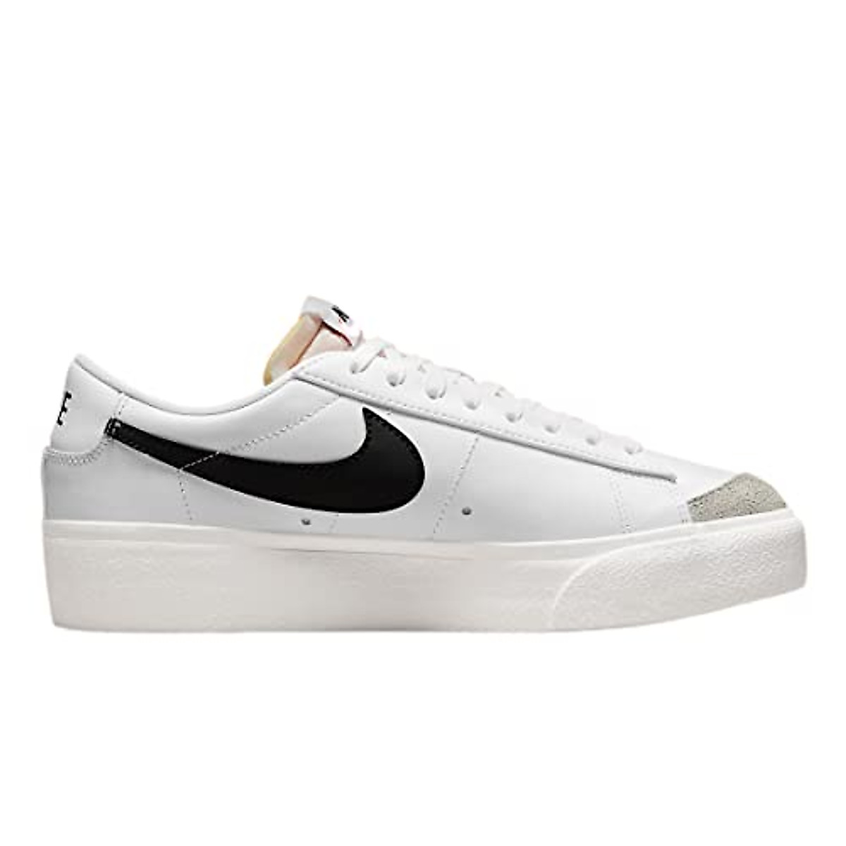 Nike Womens WMNS Blazer Low Platform DJ0292 101 - Size 8W White/Black