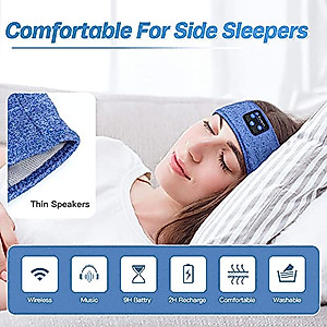Lavince Sleep Headphones Bluetooth Sports Headband, Wireless Sports Headband Headphones with Ultra-Thin HD Stereo Speakers Perfect for Workout,Jogging,Yoga,Insomnia,Side Sleepers,Air Travel,Meditation