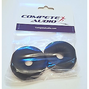 Compete Audio - Replacement TLX80 Ear Pads - for Telex Airman 850 Aviation Pilot Headset - Comfortable Leatherette Gel Ear Cushions/Ear Seals - 60mm Diameter - 1 Pair