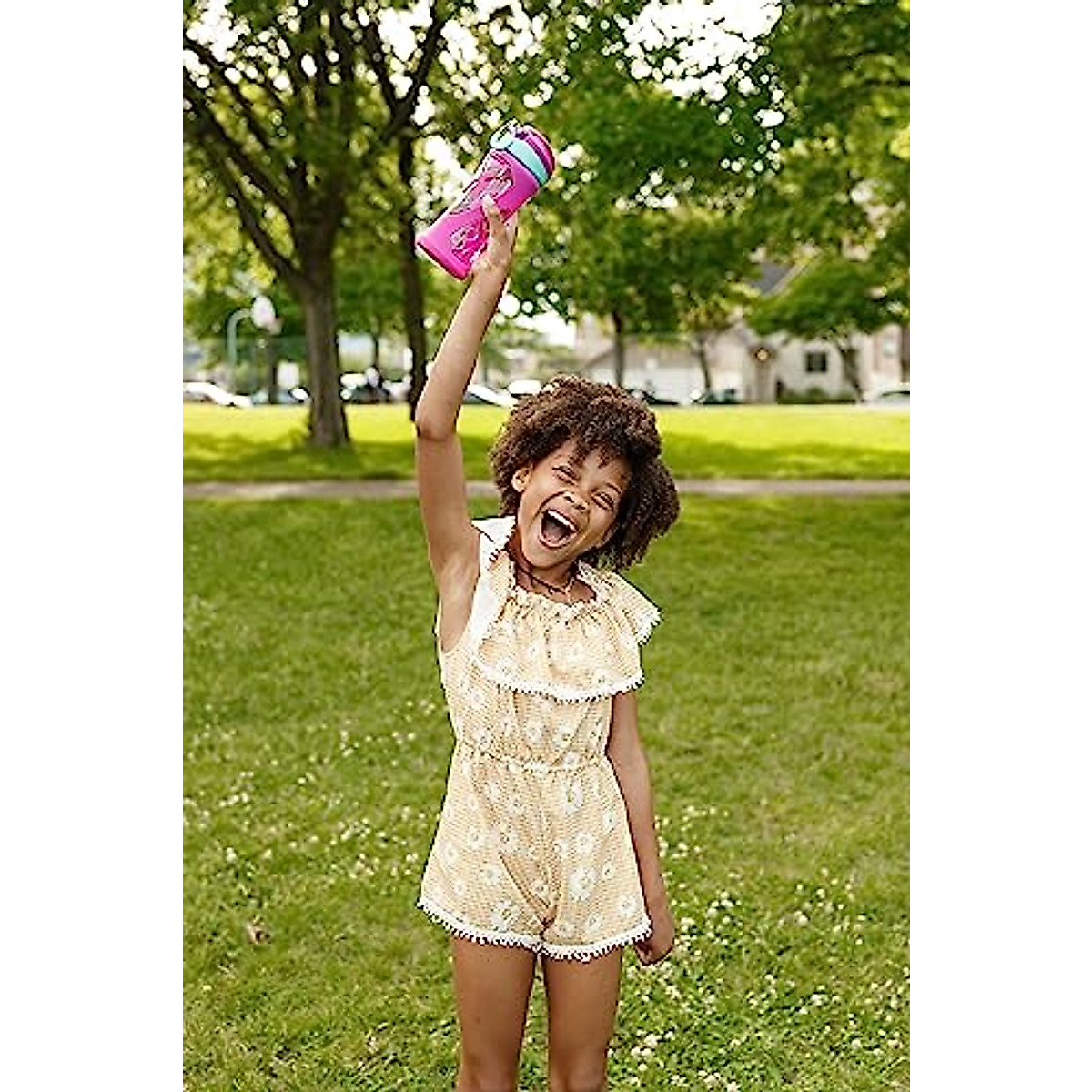 Zulu Torque 16oz Plastic Kids Water Bottle with Silicone Sleeve and Leak-Proof Locking Flip Lid and Soft Touch Carry Loop for School Backpack, Lunchbox, Outdoor Sports, Dishwasher Safe, Purple