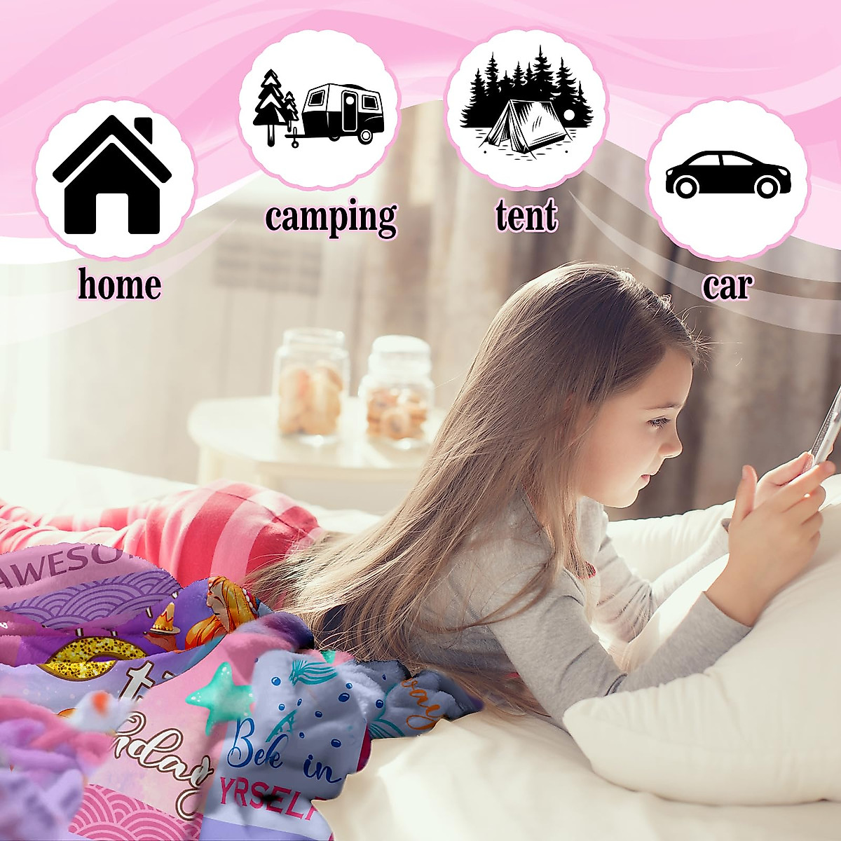 6 Year Old Girl Gifts, Gifts for 6 Year Old Girl, 6 Year Old Girl Birthday Gift Ideas, 6 Year Old Girls Gift Ideas, 6th Birthday Gifts for Girls, Best Gifts for 6 Year Old Girls Blanket 60"x50"