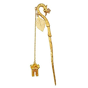 Rubyurphy Exquisite Gift Bookmarks, Metal Phoenix Bookmark, Gifts for Women, Kids, Bookworm and Book Lovers，Bringing You The Perfect Reading Experience（Gold）