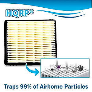 HQRP 2-Pack Filter Compatible with Tecumseh 36046 740061 36634 fits OH95 OH195 OHH50 OHH55 OHH60 OHH65 VLV50 VLV60 VLV126 VLV127; LEV100 LEV115 LEV120 OVRM105 OVRM65 TVS115 TVS120 AH600 AV600 Engine
