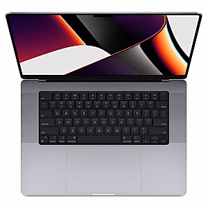 Apple MacBook Pro 16" with Liquid Retina XDR Display, M1 Max Chip with 10-Core CPU and 24-Core GPU, 32GB Memory, 512GB SSD, Space Gray, Late 2021