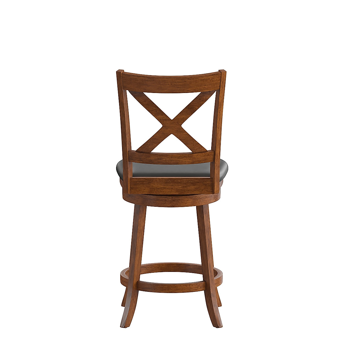 Taylor & Logan Francis Classic Wooden Swivel Counter Stool in Antique Oak