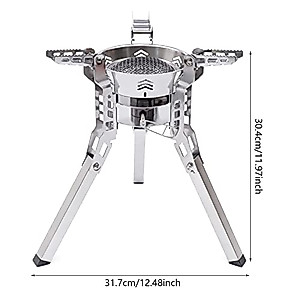 Portable Single Burner Outdoor Gas Stove 3800W Propane Cooker with Adjustable 0-20Psi Regulator Hose for Patio Camping, BBQ, Home Brewing, Turkey Fry, Maple Syrup Prep