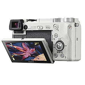 Camera Bundle for Sony Alpha a6000 Mirrorless Digital Camera with 16-50mm and 55-210mm Lenses (White) Must Have Bundle with Wide Angle and Telephoto Lens + Accessories (Renewed)