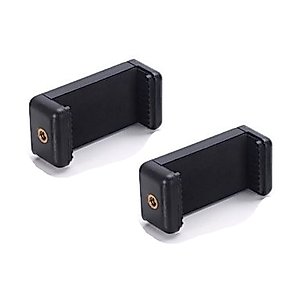 OCTO MOUNTS - 2 Pack Universal Smartphone Holder Set for Mounting Any Phone. Has Camera Screw (1/4-Inch 20), Easily Connect Your Cell Phone to GoPro Assessories, Tripods, Poles, Hand Grip, Etc.