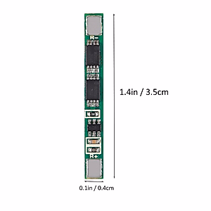 AEDIKO 20pcs 1S 3.7V 4A 18650 Charger PCB BMS Protection Board for Li-ion Lithium Battery Cell