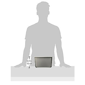 Winco 1/4 Size Pan, 6-Inch, Stainless Steel, Silver