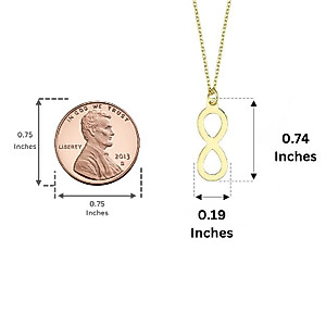 Altinbas 14k Gold Infinity Necklace - Dainty Gold Necklace for Women, Best Jewelry Gifts for Valentine's Day, Christmas and Birthday