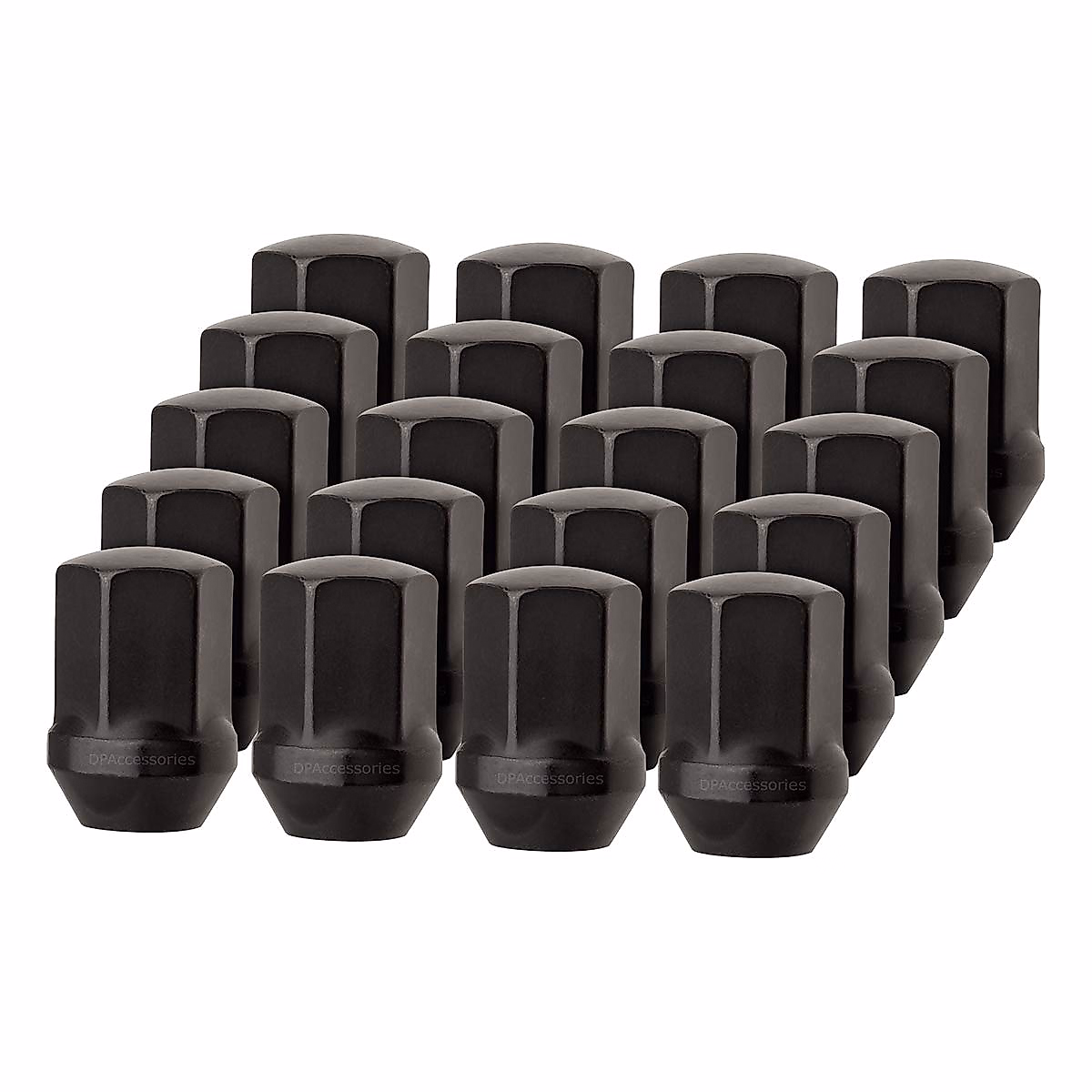 DPAccessories 20 Black Lug Nuts for Chrysler 300 Dodge Charger Challenger - Replaces 6509422AA LCB3D8HEOBK04020