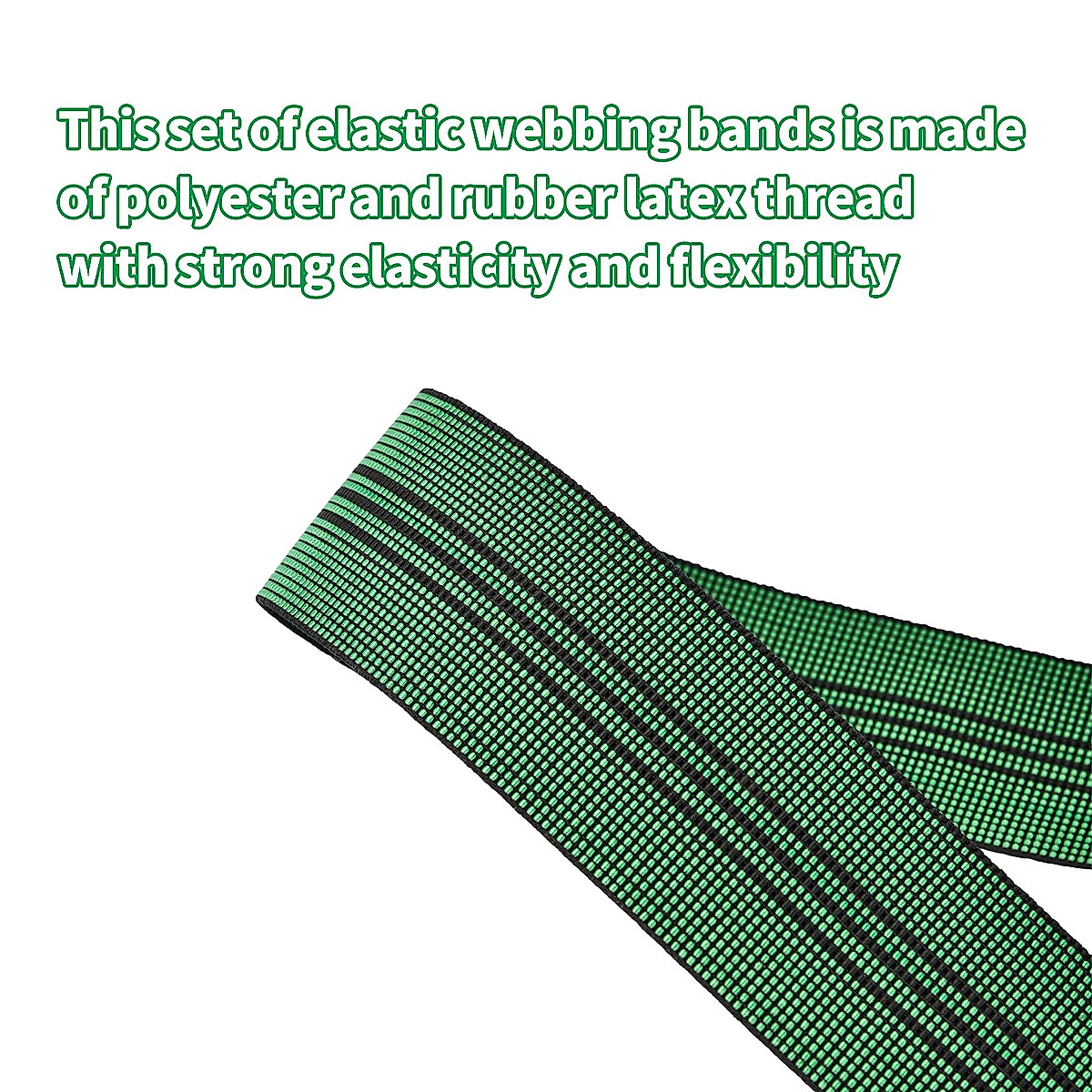 Carkio 2-inch Wide Sofa Elastic Webbing Elasbelt Stretch Latex Band Upholstery Furniture Sofa Chair Repair DIY Modification (42 Foot)