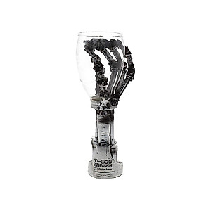 Nemesis Now B1457D5 Terminator Hand Goblet 19cm Silver, Resin w/Stainless Steel Insert