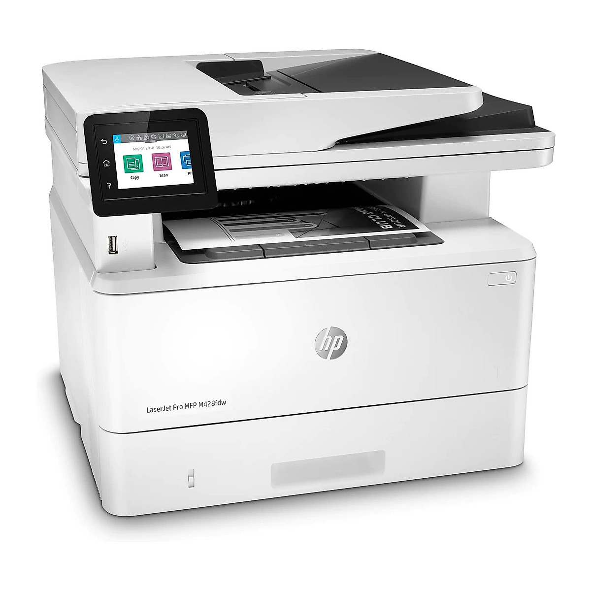 HP LaserJet Pro MFP M428fdw Wireless Monochrome All-in-One Printer with built-in Ethernet & 2-sided printing, works with Alexa (W1A30A)