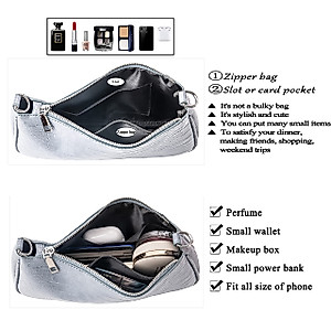 Scioltoo Clutch Purses Classic Evening Bag with Zipper Closure for Women CasualFashion Purses Handbags Evening Bag Mini Crossbody Handbags Blue