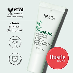 IMAGE Skincare, ORMEDIC pH Balancing Lip Enhancement Complex, Deep Hydration Lip Plumper Peptides for Fuller Lips, Clear, 0.25 fl oz