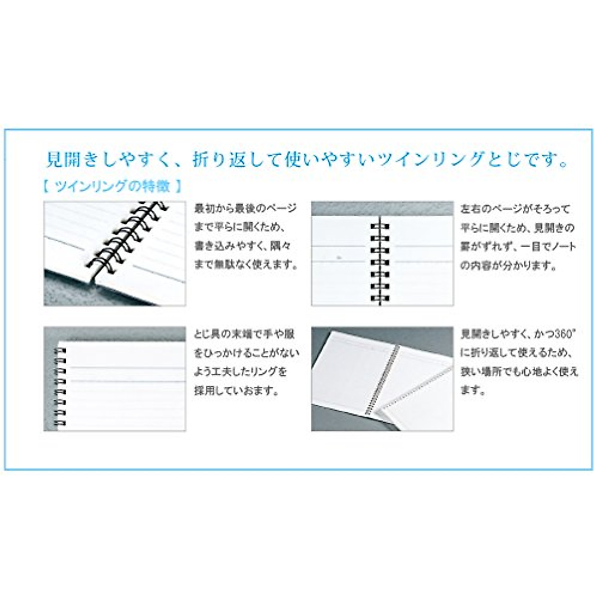 X3 Sakuaosu-T110A-BX3 40 pieces of Kokuyo Campus Twin Ring Notebook 3 books Pack No. 6 usually ruled paper (japan import)