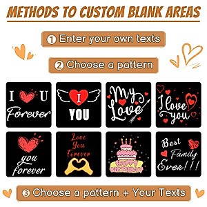 WNNNS Custom Blanket with 5 Photos Multiple Designs, Personalized Gifts for Mom,Dad,Families,Boyfriend,Girlfriend,Kids, Valentines Blanket with Multiple Designs.