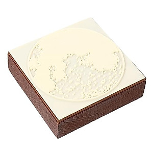 TEHAUX Lunar Wooden Seal Plant Kits for Wood Decor Plant Decorations Botanical Decor Rubber Alphabet Stamps for Rubber Stamps for Crafting Stamps Kit Hand Account Stamps