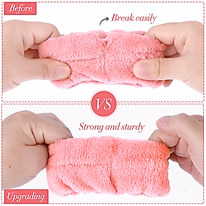 Sibba 2 Pieces Women's Microfiber Wrist Wash Bands, Absorbent Wristbands Wrist Sweatband for Girls Prevent Water from Spilling Down Your Arms (Pink)