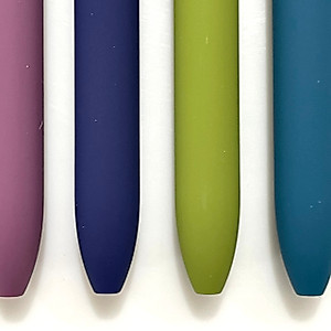 sencoo 5 pack Blue Gel Pens Quick Dry Ink Pens Fine Point Retractable Roller Ball Pens 0.5 mm Smooth Writing Pens Cute Pens Aesthetic pens for School Office Home Diary Gift Pens (Blue)