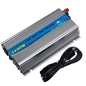 Y&H 1400W Grid Tie Inverter Stackable MPPT Pure Sine Wave DC30-45V Solar Input AC110/120V Power Output fit for 24V 36V PV Panel【Voc34-46V】