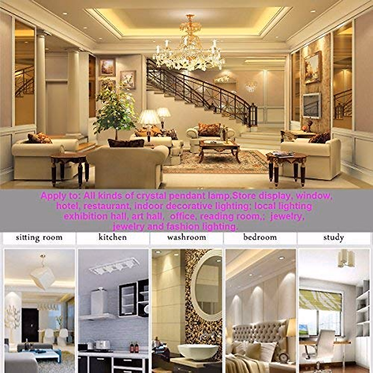 ZHENMING 110V- 130V G4 LED Bulb 120V Dimmable 3W(20W 30W Halogen Equivalent) Warm White 3000K Lamp (Cannot be Used at Low Voltage 12V) - Pack of 10