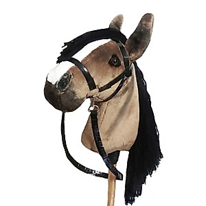 Hobby horse for kids A4 Chestnut hobby horse on stick