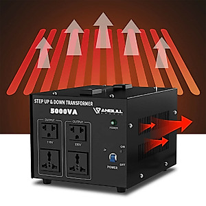 Anbull Voltage Converter 5000 Watt Voltage Transformer, AC 110V/120V/220V/240V Power Converter - Heavy Duty Step Up/Step Down Voltage Transformer Converter