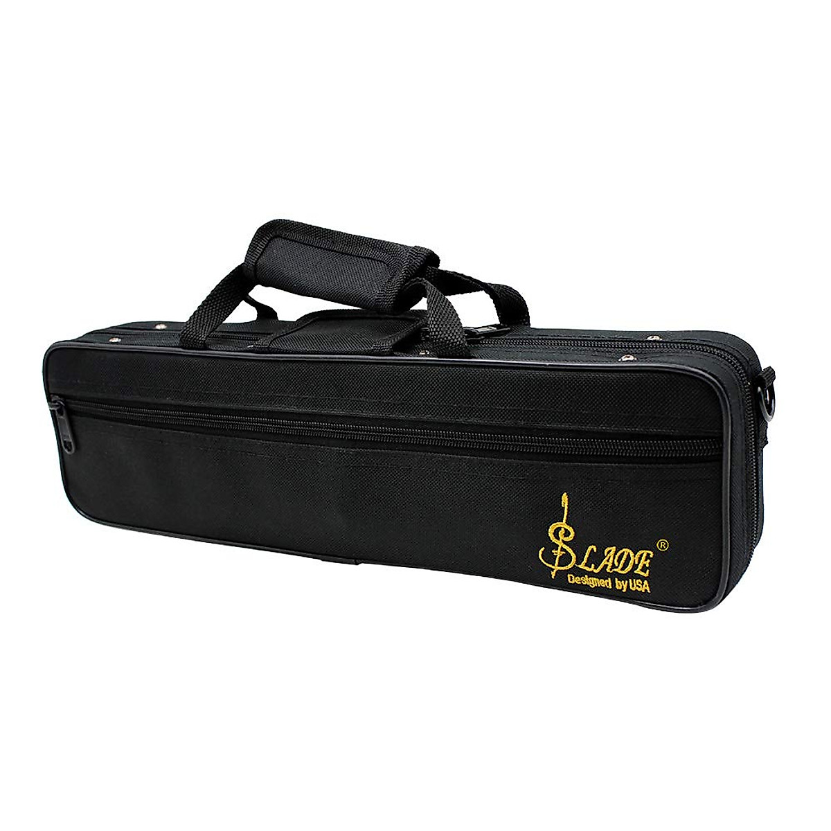 Mowind 16 Holes C Flute Case 600D Foam Cotton Padding with Flute Cleaning Kit Set Cleaning Cloth Stick Cork Grease Screwdriver Gloves