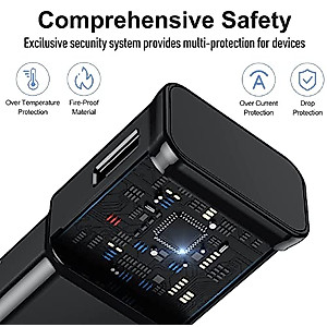 Samsung Charger Fast Charging Type C Cable 6FT with Cell Phone Charger for Samsung Galaxy S10/S10e/S10 Plus/S9/S9 Plus/S8/S8 Plus/Note 8/Note 9/Note 10/Note 20/A50/A51/A52/A53/S20/S21/S22/S23 [2-Pack]