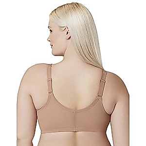 Glamorise Full Figure Plus Size MagicLift Natural Shape Front-Closure Bra Wirefree #1210