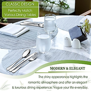 HaWare 20-Piece Silverware Set Service for 4, Stainless Steel Flatware Cutlery Set, Food-Grade Tableware Eating Utensil Set for Home Kitchen, Include Fork Knife Spoon, Mirror Polished, Dishwasher Safe